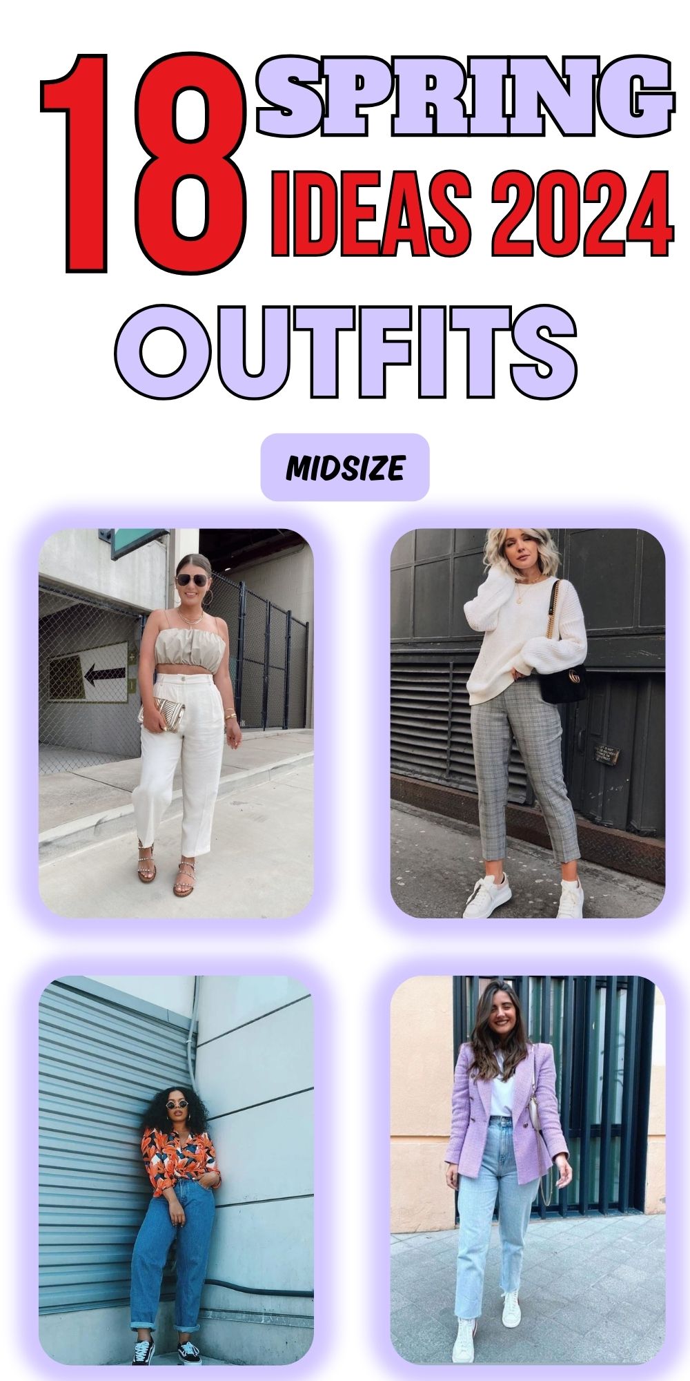 Stylish Spring 2024 Midsize Outfits for Women - Trendy and Comfortable