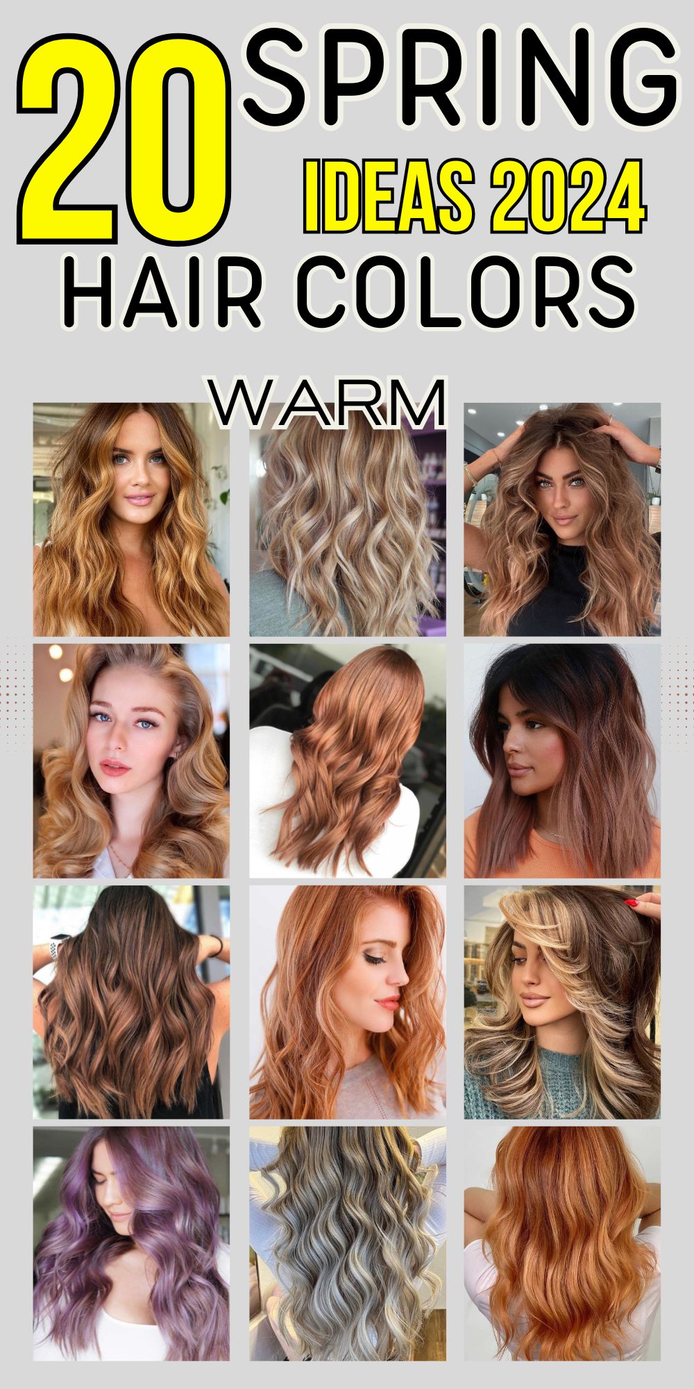 2024's Top Warm Spring Hair Colors: Trends for a Refreshing Look