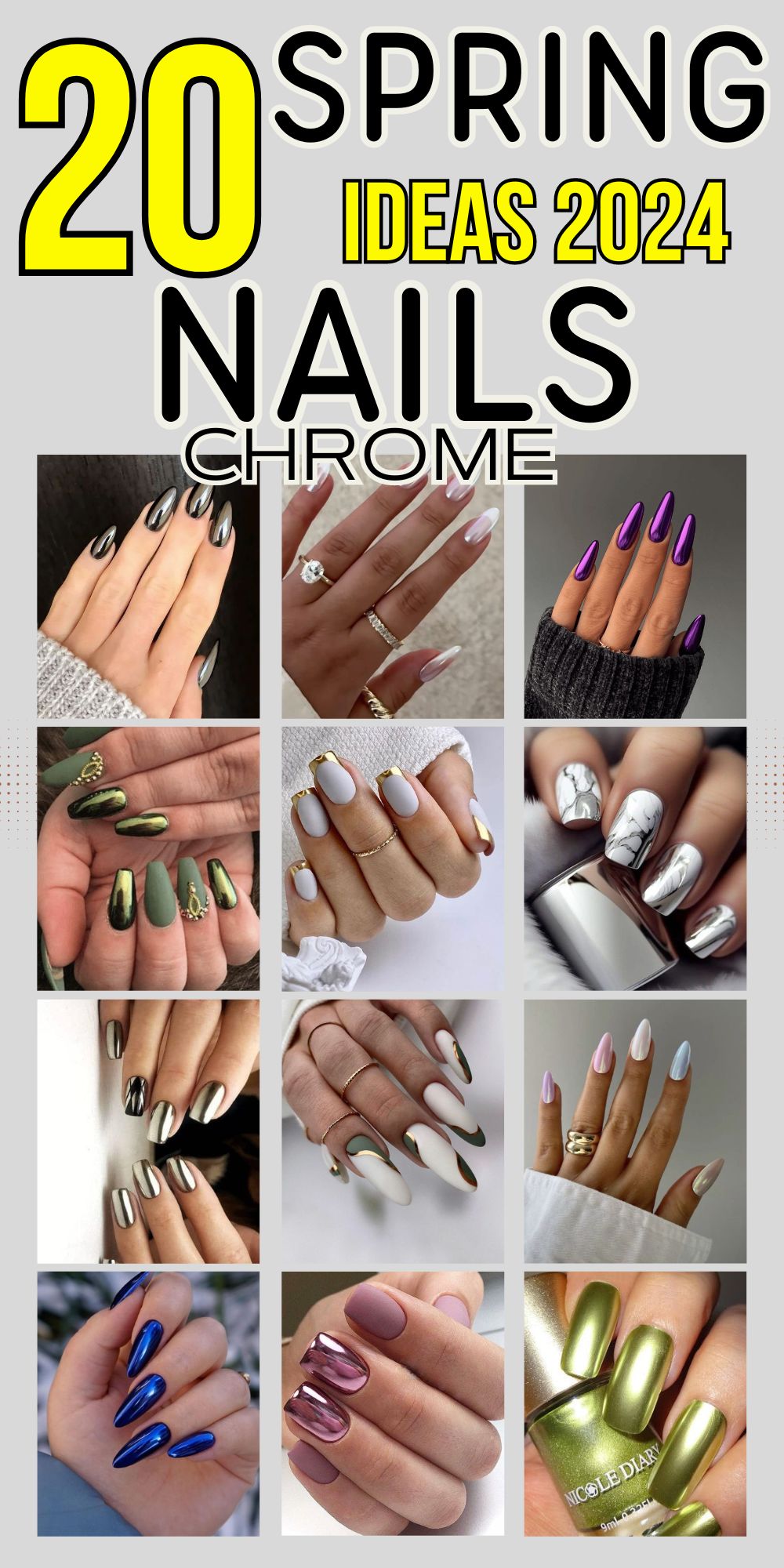 2024 Spring Chrome Nails: Trendy Designs for a Stylish Seasonal Look