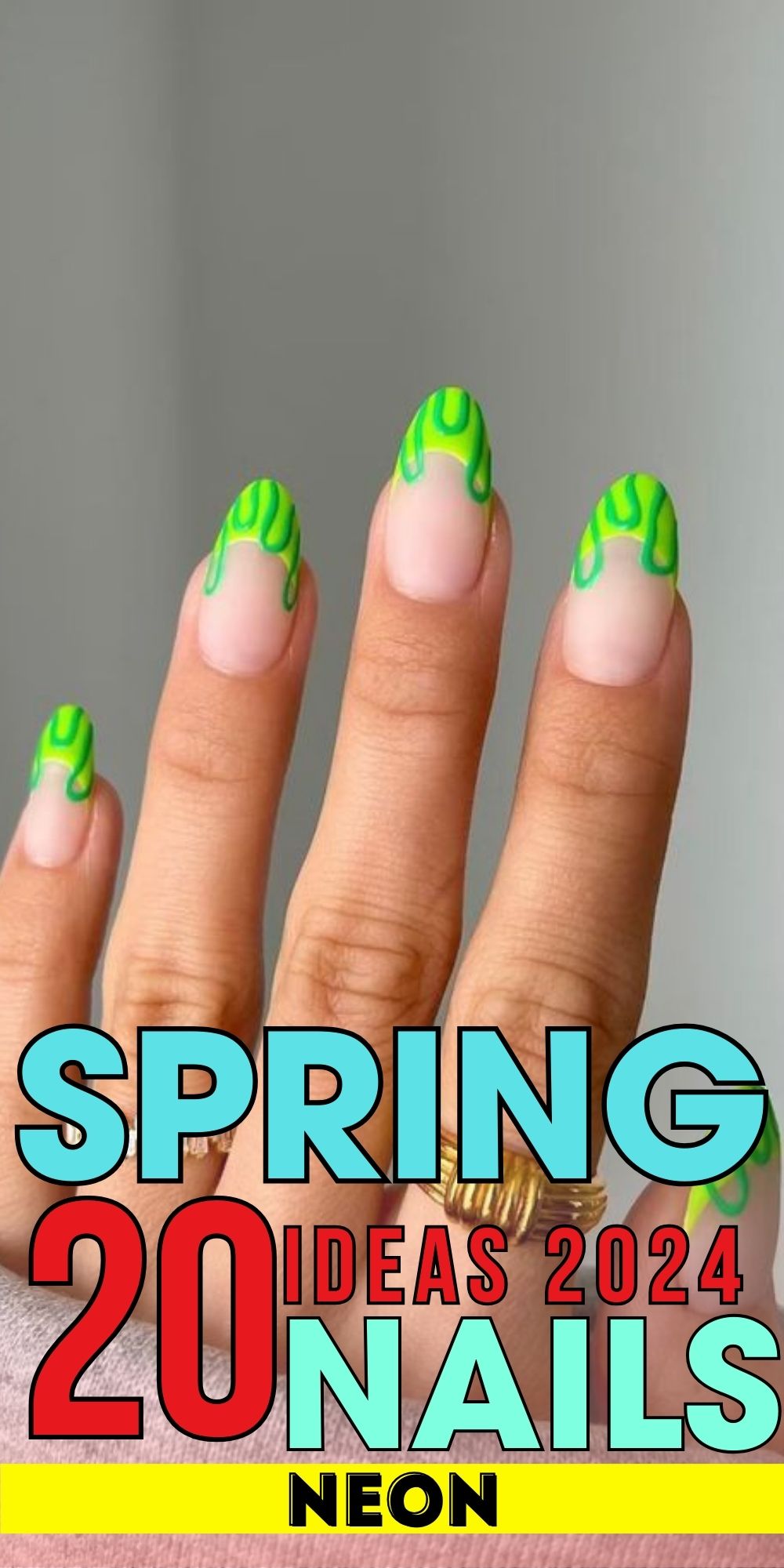 2024's Trendy Neon Spring Nails: Bright Designs for Coffin, Almond ...