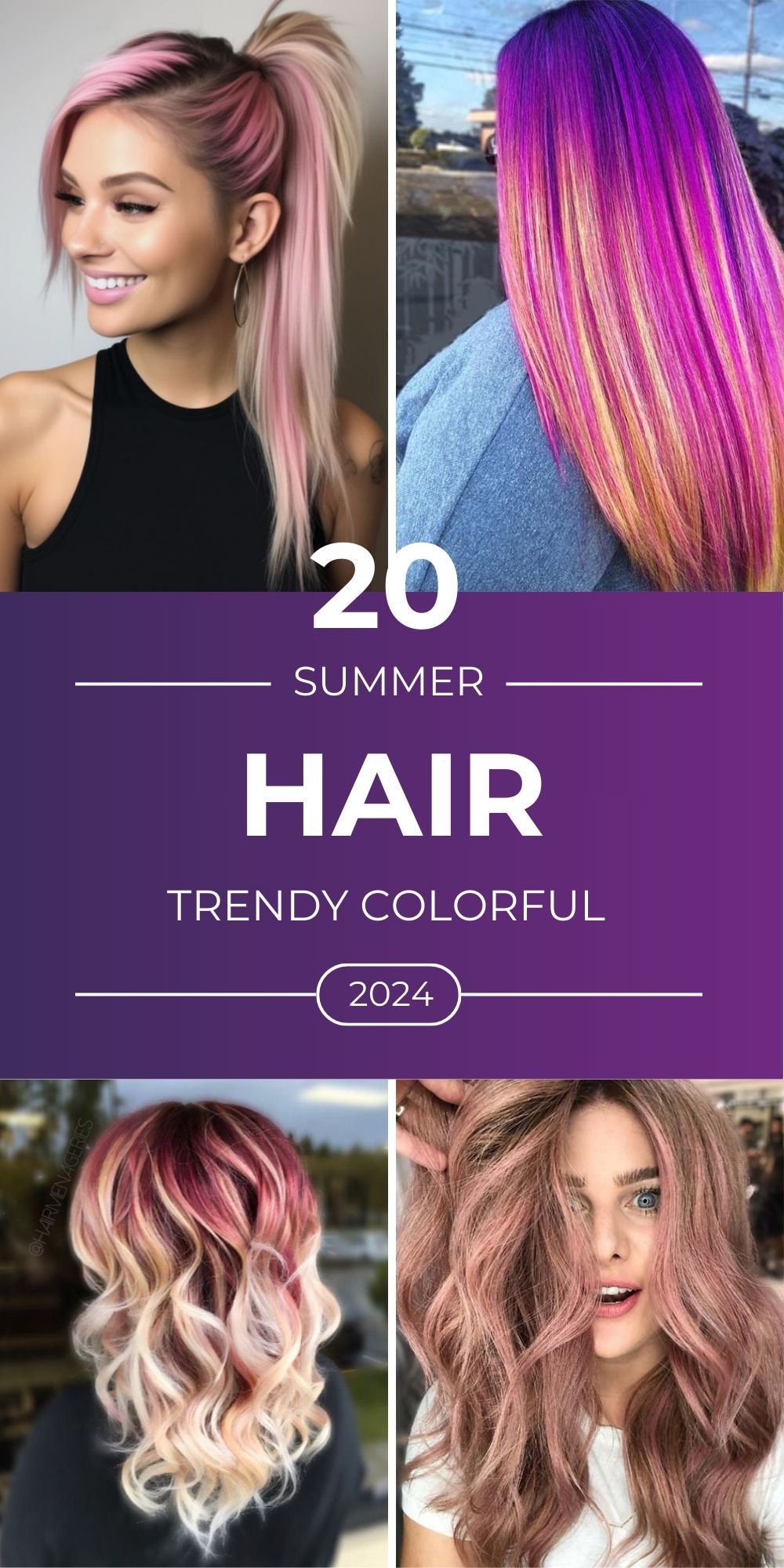 Summer 2024's Trending Hair Colors: Bold Brunettes - Pastel Hues